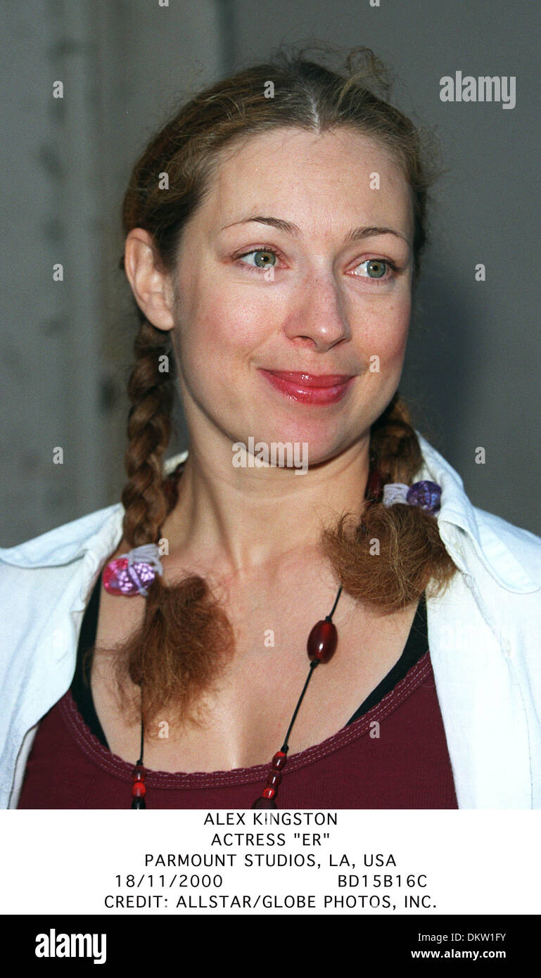 Nov. 18, 2000 - PARMOUNT STUDIOS, LA, USA - ALEX KINGSTON.ACTRESS ''ER ...