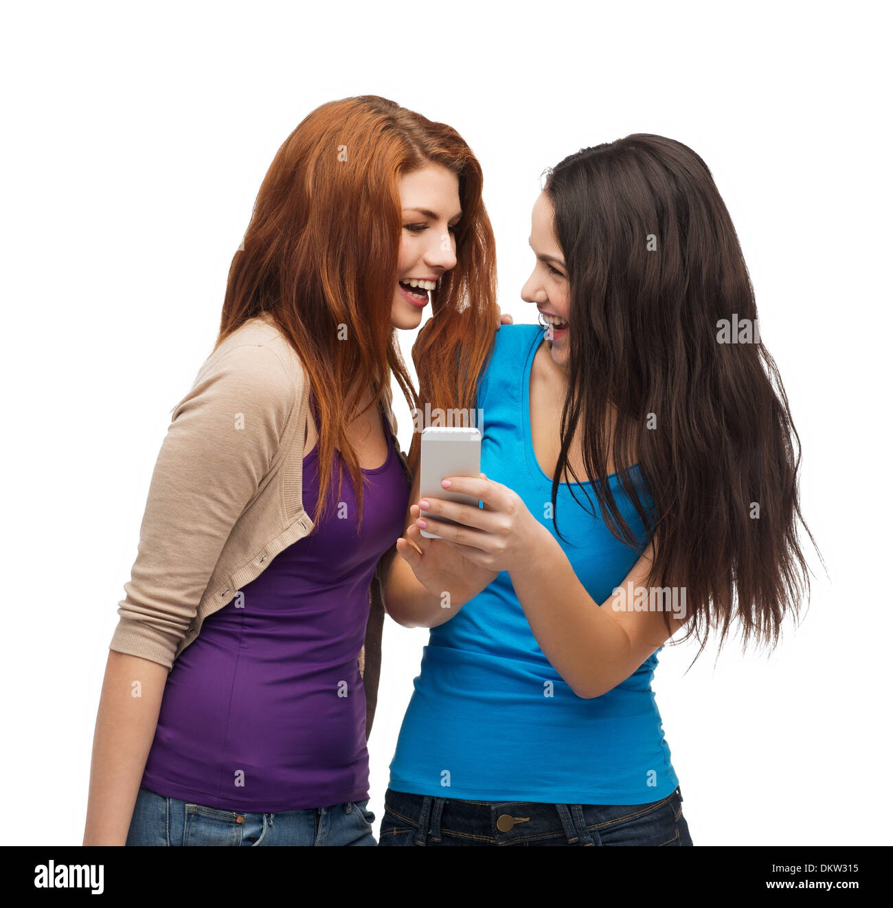Two cute teenagers having fun hi-res stock photography and images - Alamy