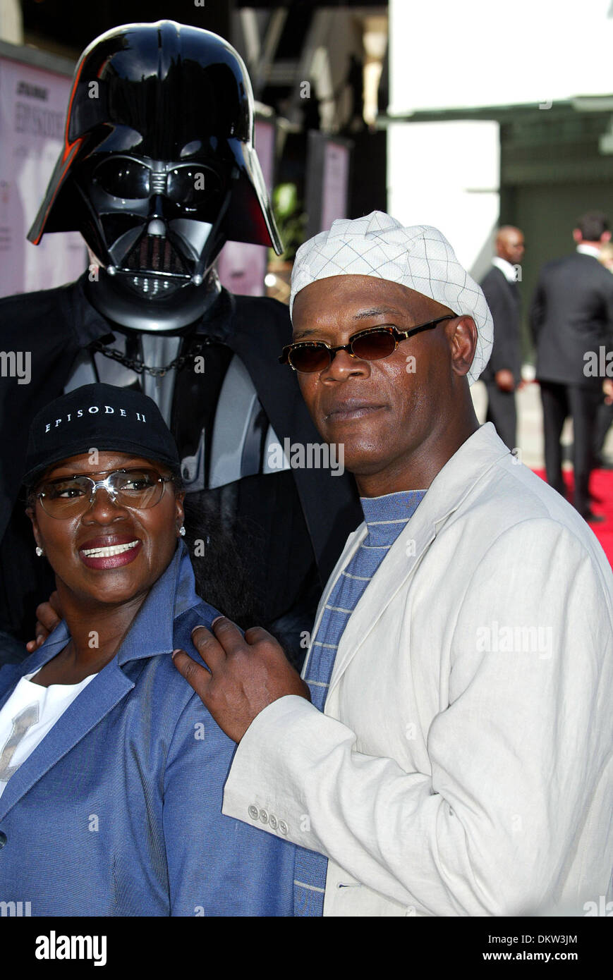 SAMUEL L. JACKSON & WIFE.ACTOR & STAR WARS CHARACTERS.LYWOOD, LOS ...
