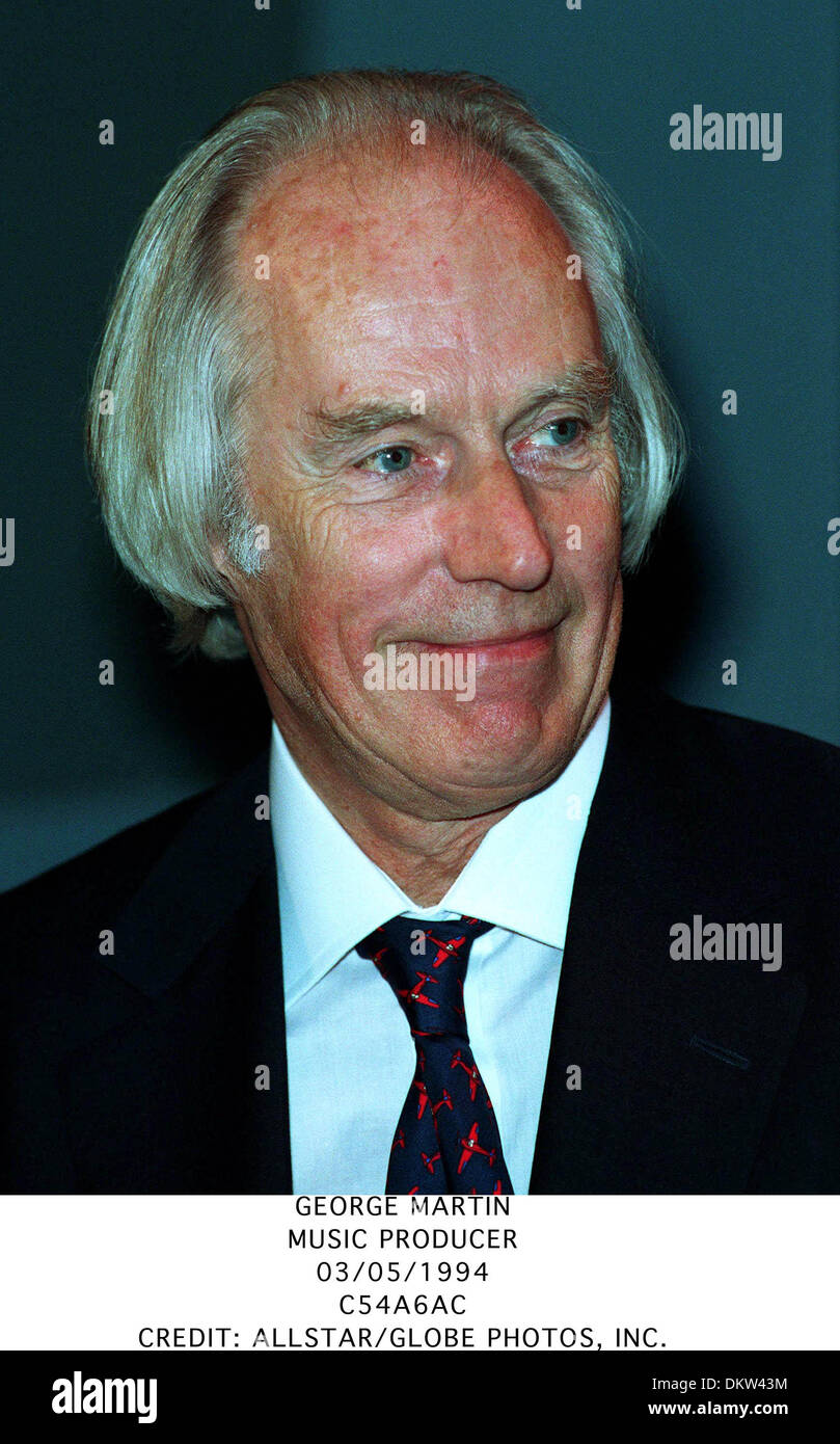 GEORGE MARTIN.MUSIC PRODUCER.03/05/1994.C54A6AC Stock Photo - Alamy