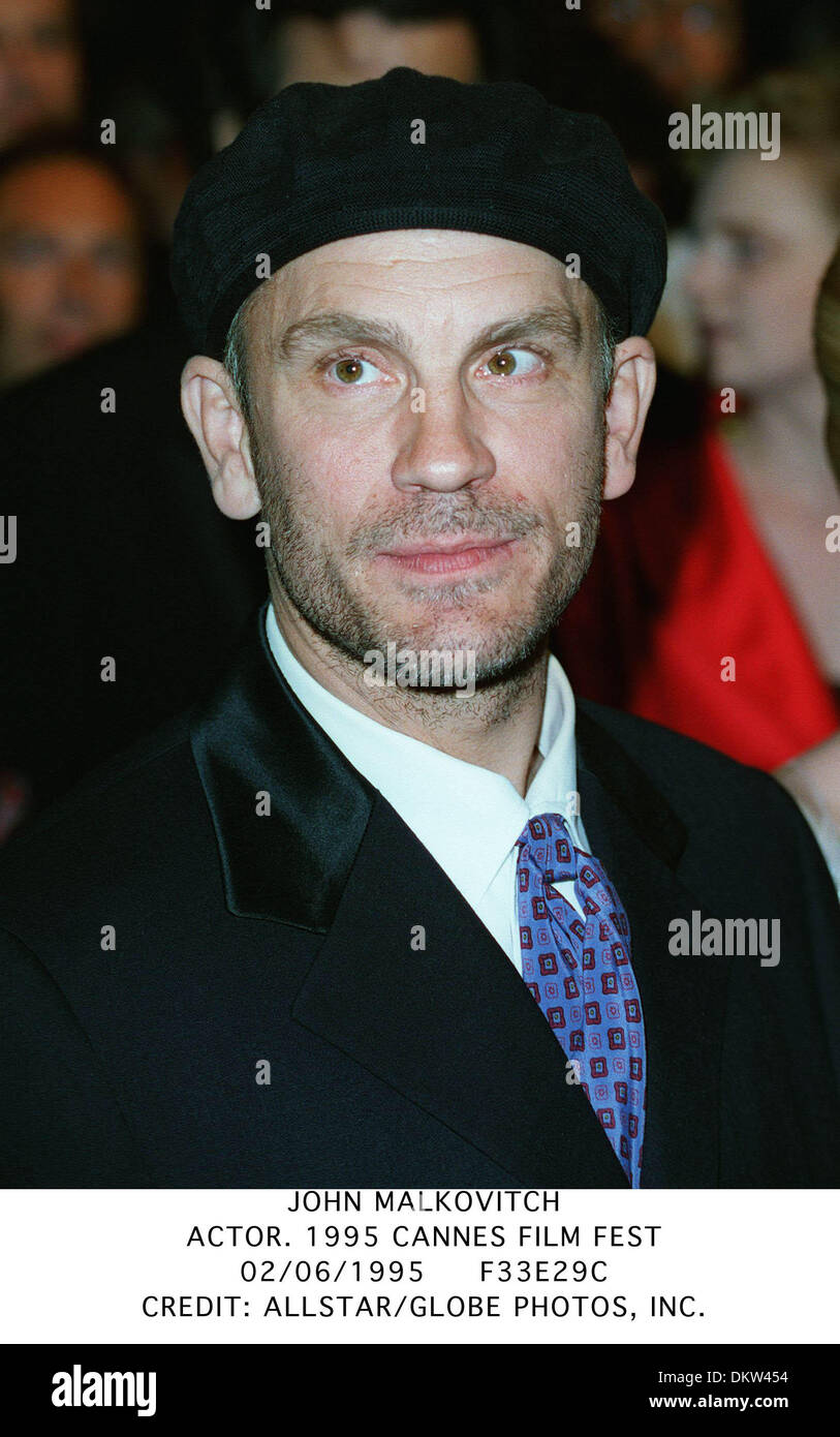 JOHN MALKOVITCH.ACTOR. 1995 CANNES FILM FEST.02/06/1995.F33E29C Stock ...