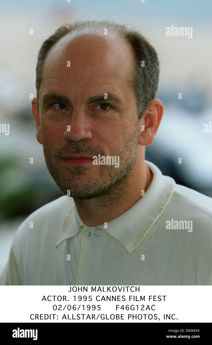 JOHN MALKOVITCH.ACTOR. 1995 CANNES FILM FEST.02/06/1995.F46G12AC Stock ...