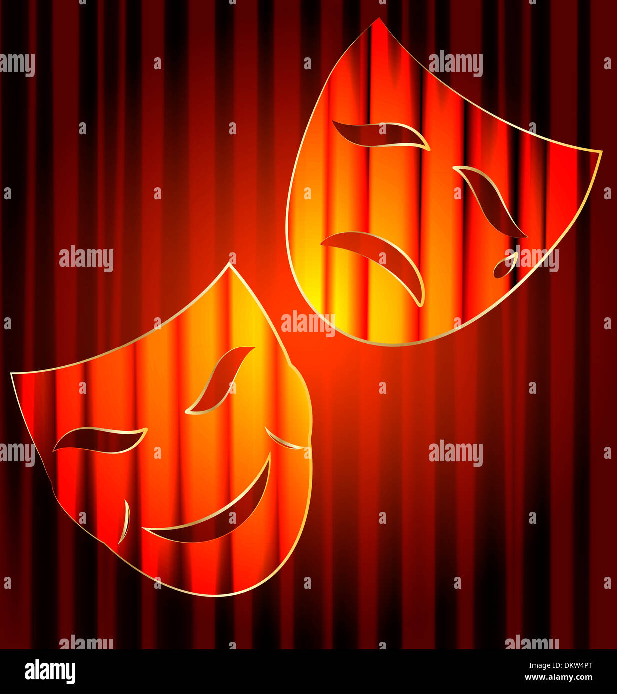 Theater stage curtain drawing hi-res stock photography and images - Alamy