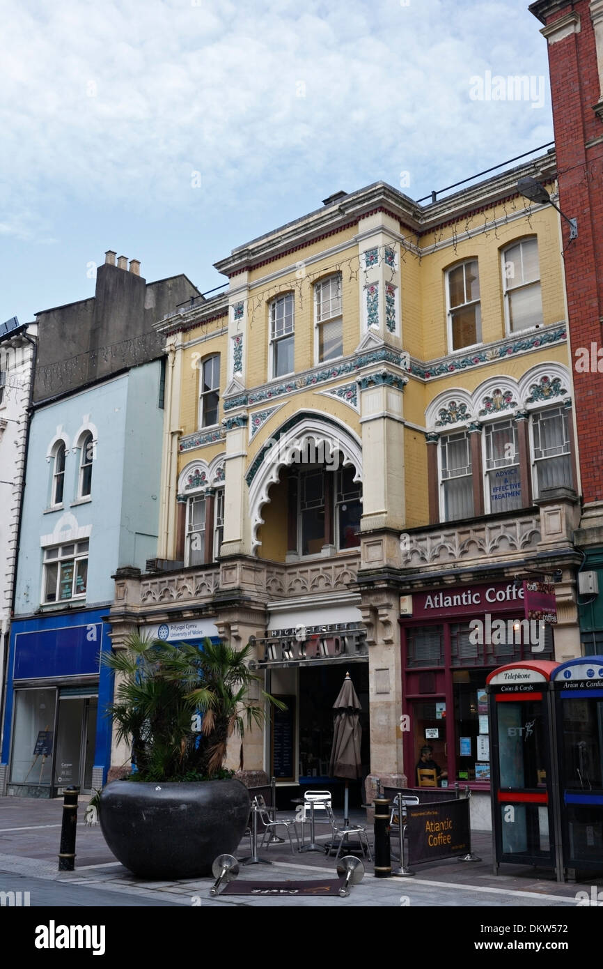 The entrance to High Street Arcade Cardiff Stock Photo - Alamy