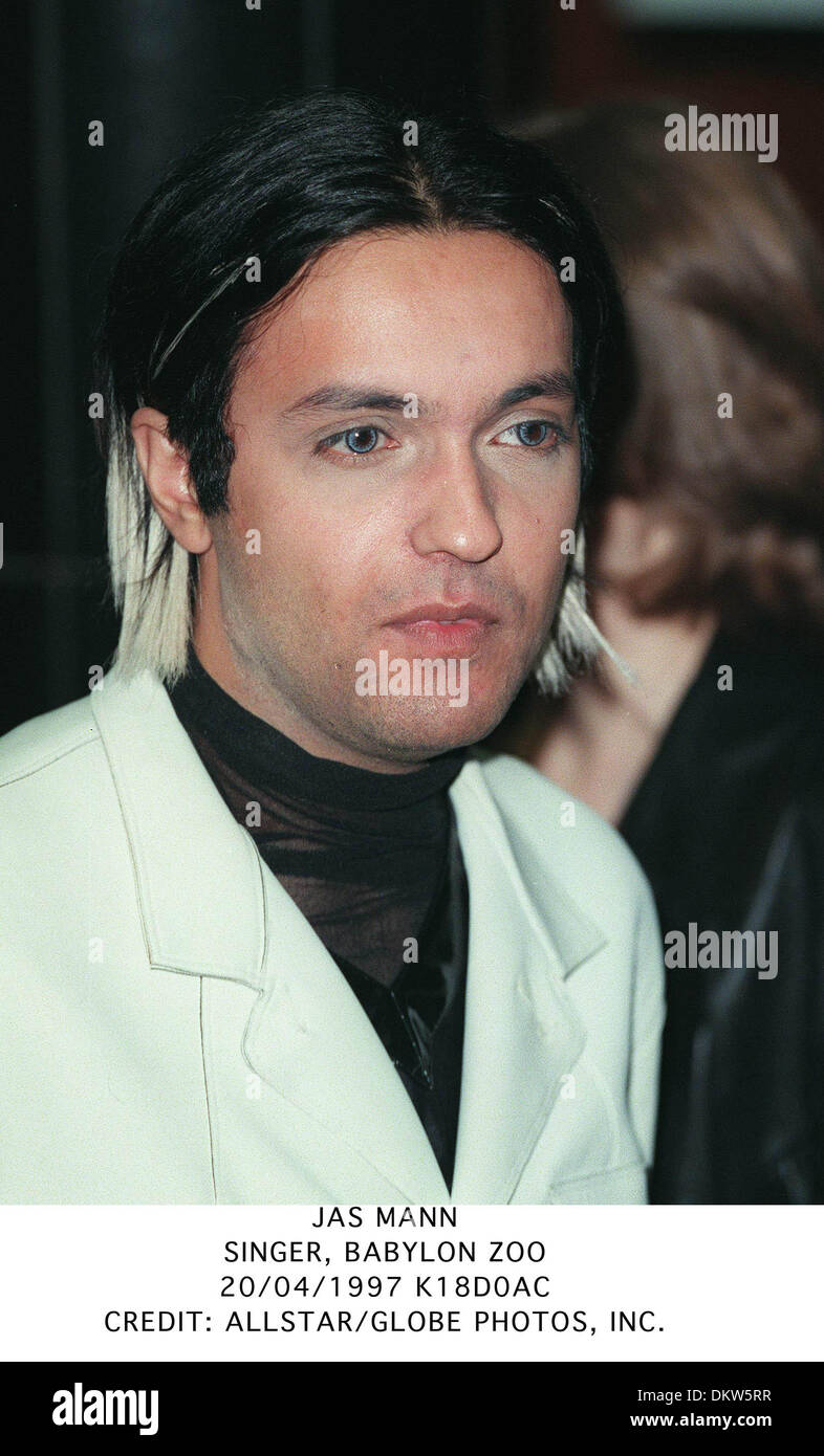 JAS MANN.SINGER, BABYLON ZOO.20/04/1997.K18D0AC Stock Photo - Alamy