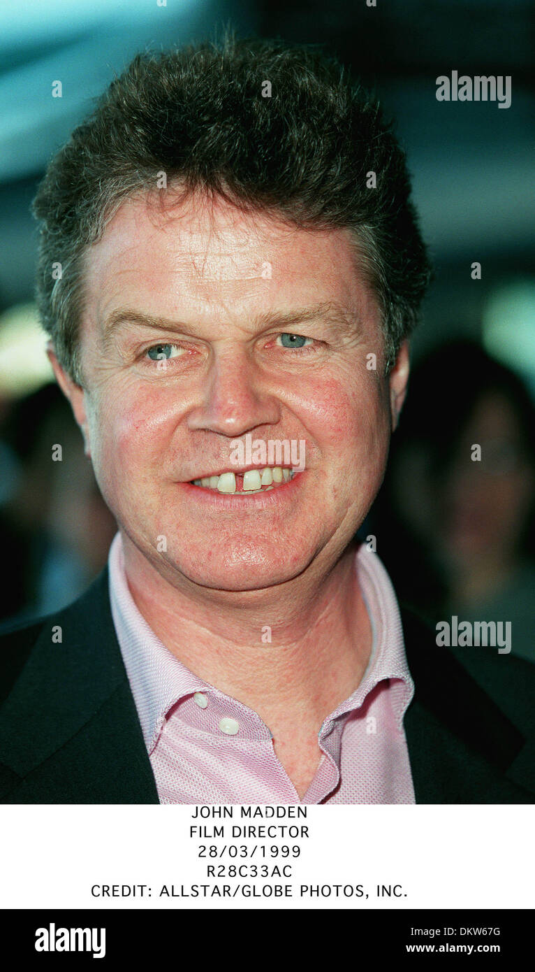 JOHN MADDEN.FILM DIRECTOR.28/03/1999.R28C33AC Stock Photo - Alamy
