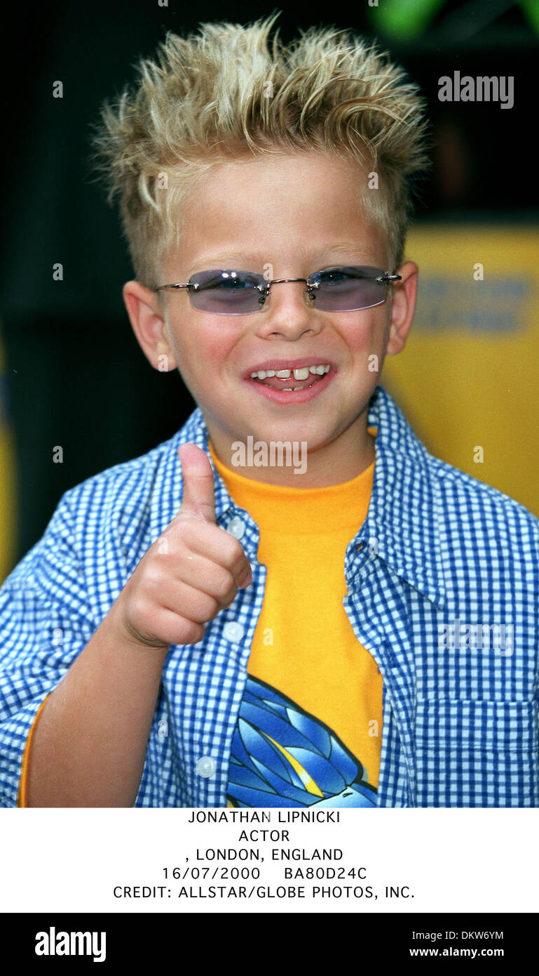 July 16, 2000 - LONDON, ENGLAND - JONATHAN LIPNICKI.ACTOR., LONDON ...