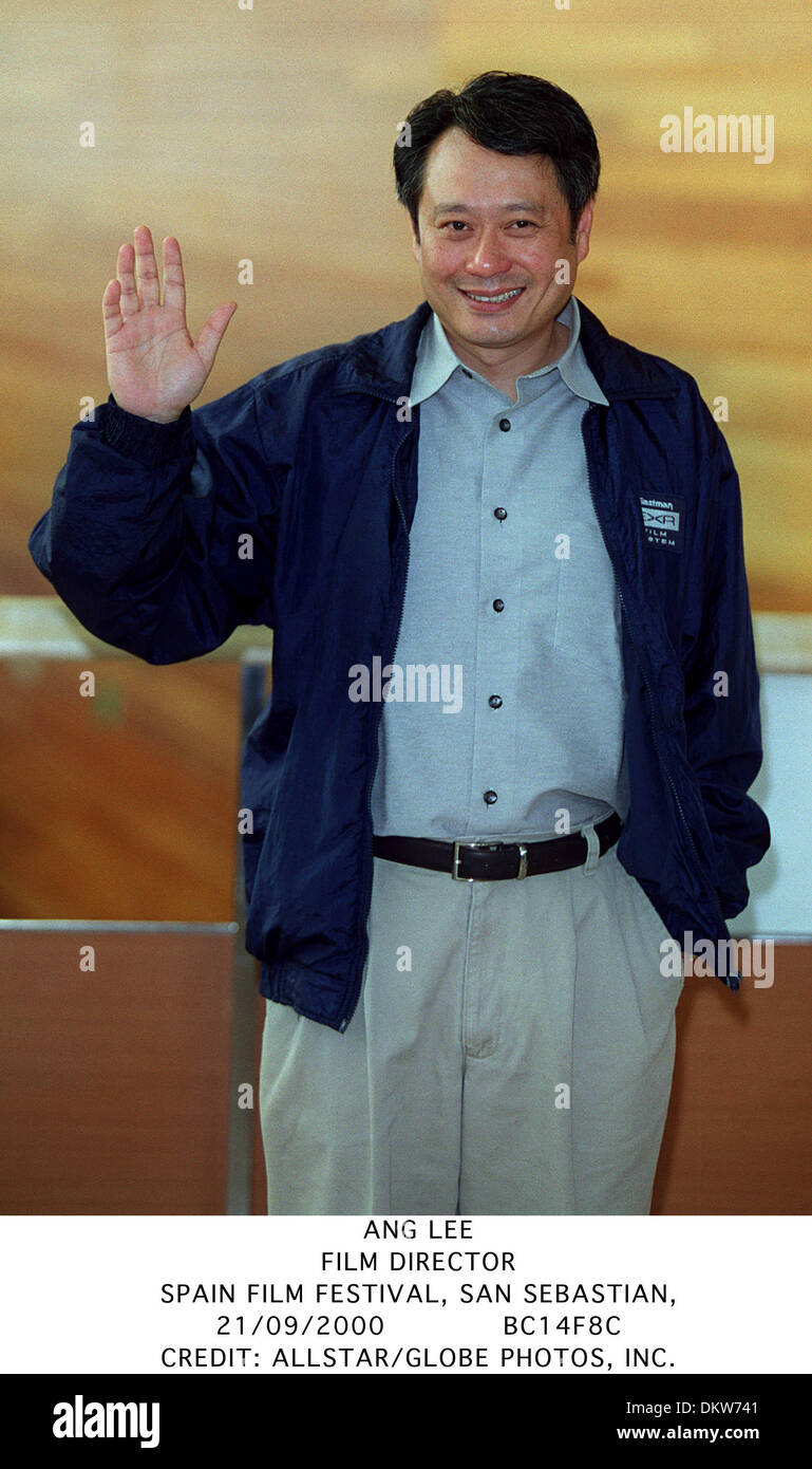 Sept. 21, 2000 - FILM FESTIVAL, SAN SEBASTIAN - ANG LEE.FILM DIRECTOR ...