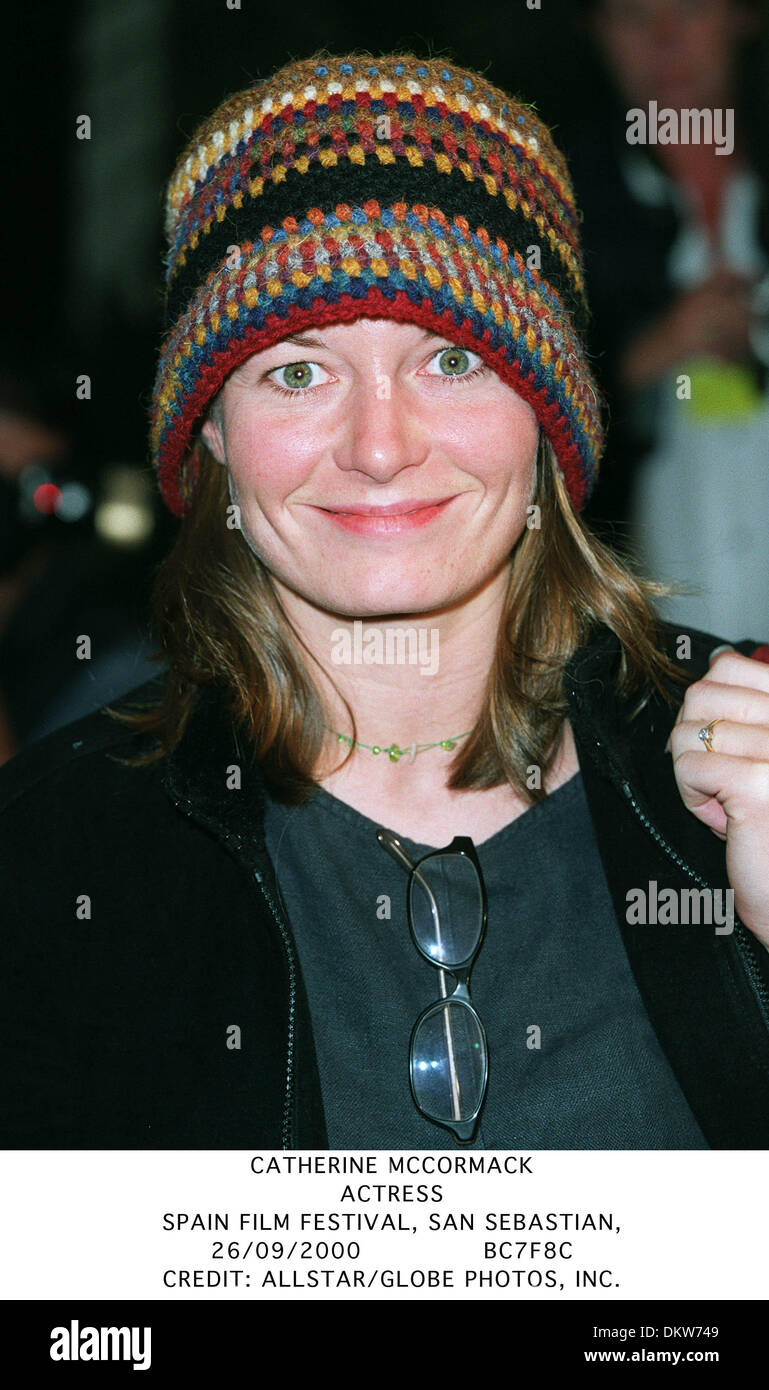 Sept. 26, 2000 - FILM FESTIVAL, SAN SEBASTIAN - CATHERINE MCCORMACK ...