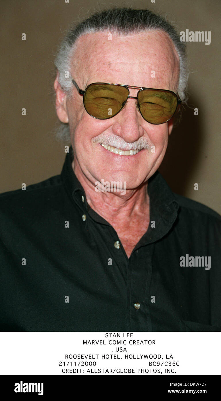 Nov. 21, 2000 - ROOSEVELT HOTEL, HOLLYWOOD, LA - STAN LEE.MARVEL COMIC ...