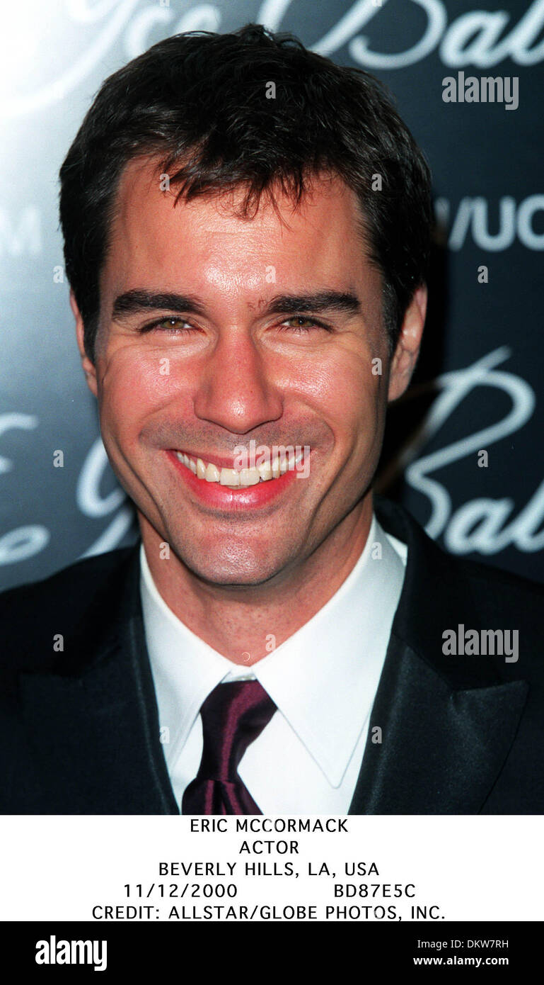 ERIC MCCORMACK.ACTOR.BEVERLY HILLS, LA, USA.11/12/2000.BD87E5C Stock ...