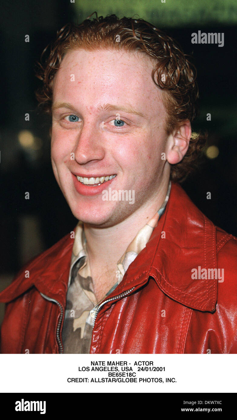Jan. 24, 2001 - LOS ANGELES, LOS ANGELES, USA - NATE MAHER - ACTOR.LOS ...
