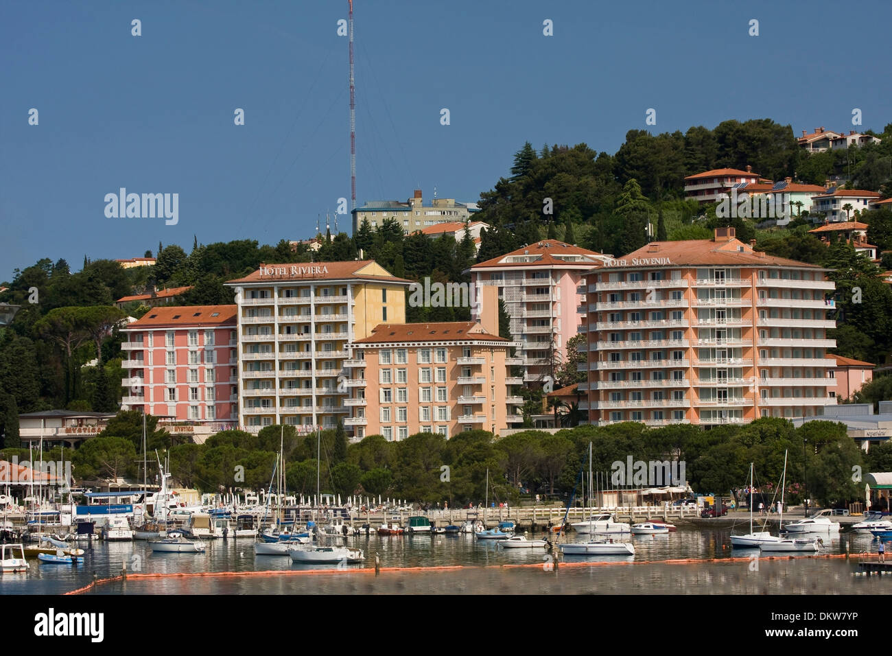 Balkan land Balkan state boats Europe harbour port hotel ressort Istria ...