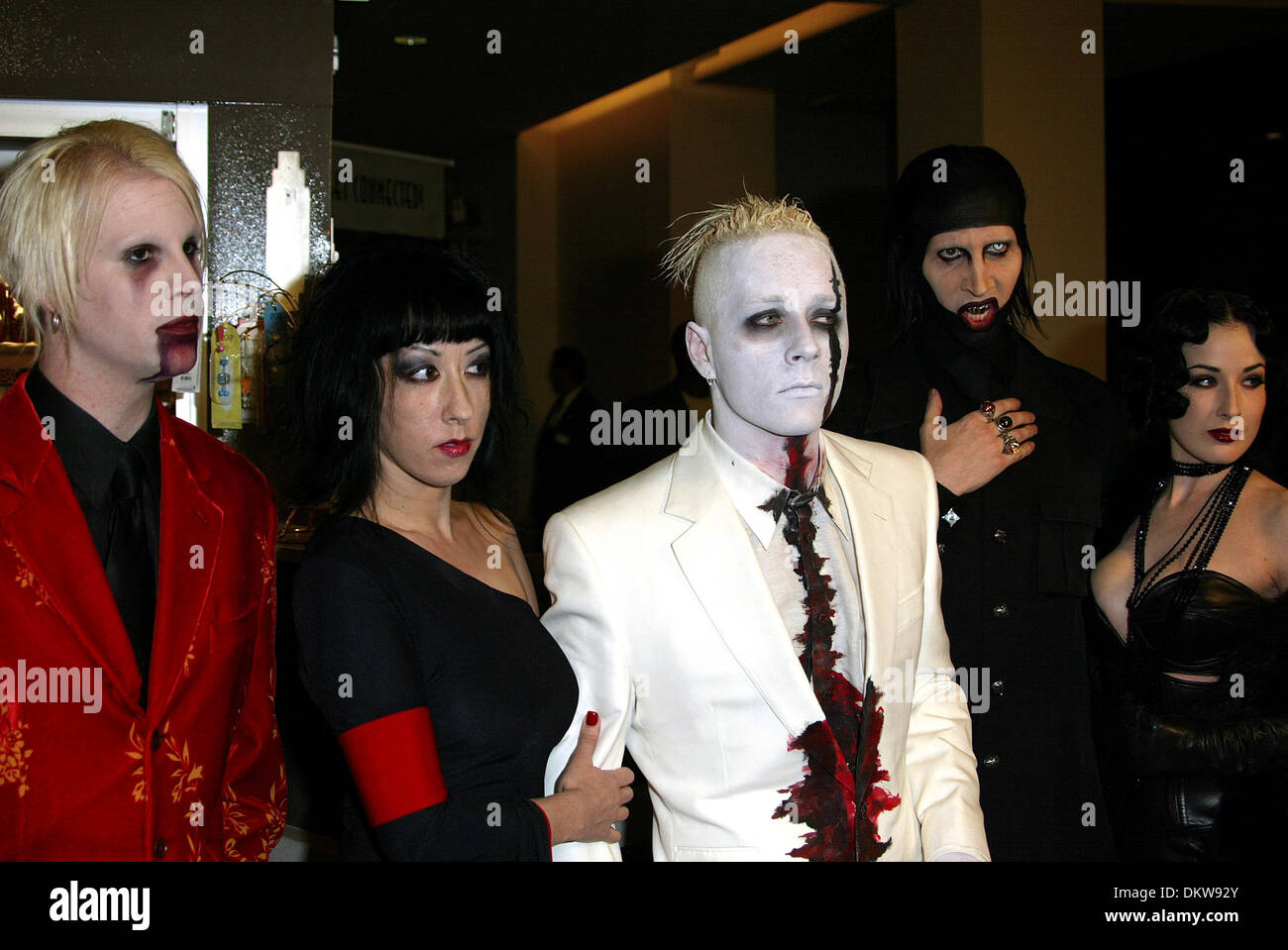MARILYN MANSON.POP GROUP & GIRLFRIENDS.HOLLYWOOD, LOS ANGELES, USA.12 ...