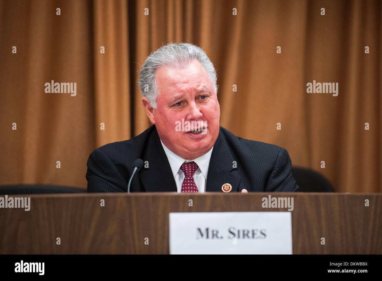 Tucson, Arizona, USA. 9th Dec, 2013. Ranking Member Rep. ALBIO SIRES (D ...