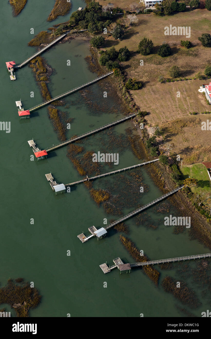 Charleston waterfront docks aerial hi-res stock photography and images ...