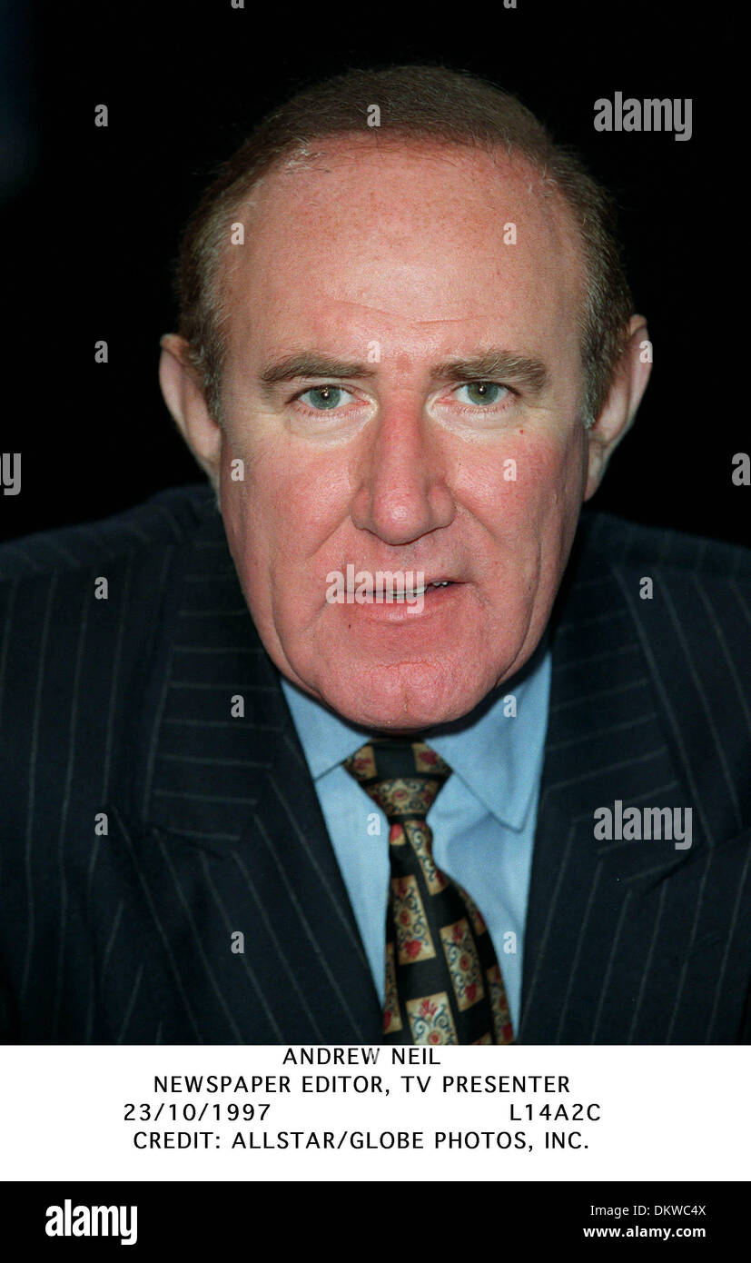 ANDREW NEIL.NEWSPAPER EDITOR, TV PRESENTER.23/10/1997.L14A2C Stock ...