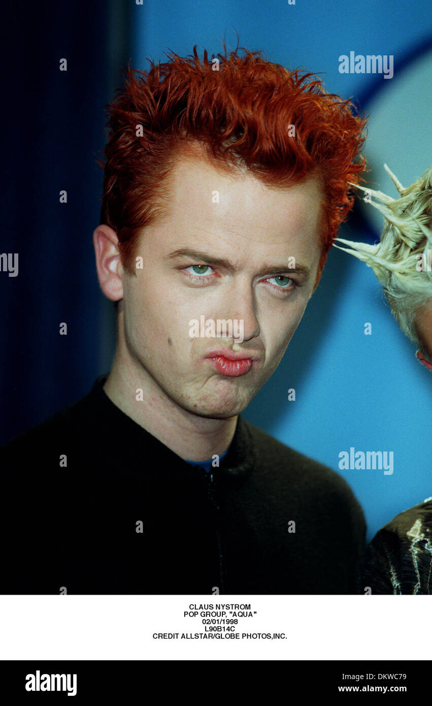 CLAUS NYSTROM.POP GROUP, ''AQUA''.02/01/1998.L90B14C Stock Photo - Alamy