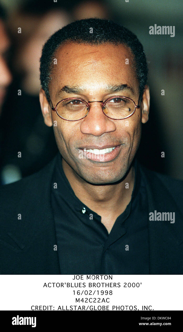 JOE MORTON.ACTOR'BLUES BROTHERS 2000'.16/02/1998.M42C22AC Stock Photo ...