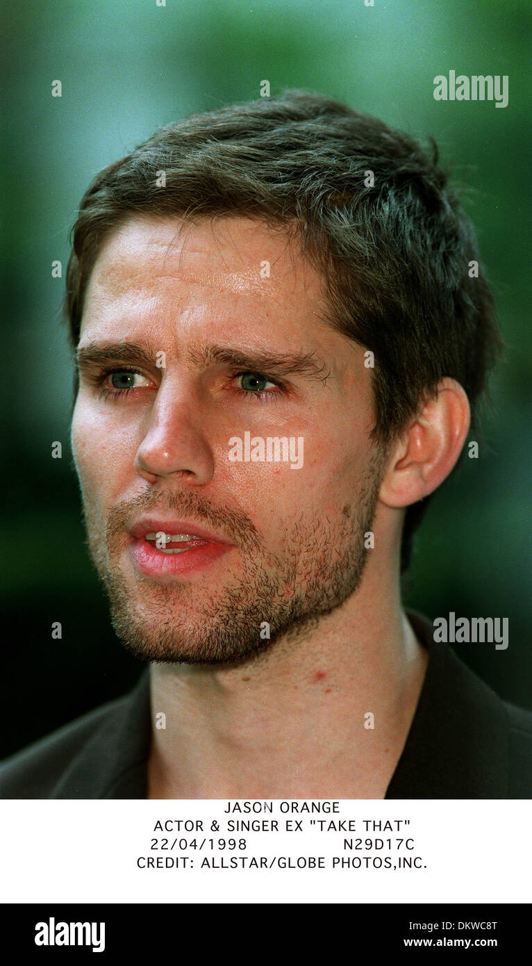 JASON ORANGE.ACTOR & SINGER EX ''TAKE THAT''.22/04/1998.N29D17C Stock ...