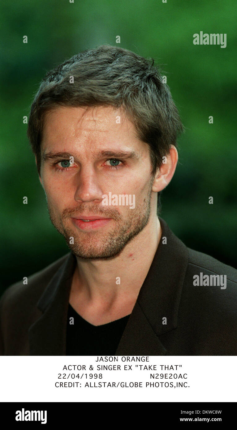 JASON ORANGE.ACTOR & SINGER EX ''TAKE THAT''.22/04/1998.N29E20AC Stock ...