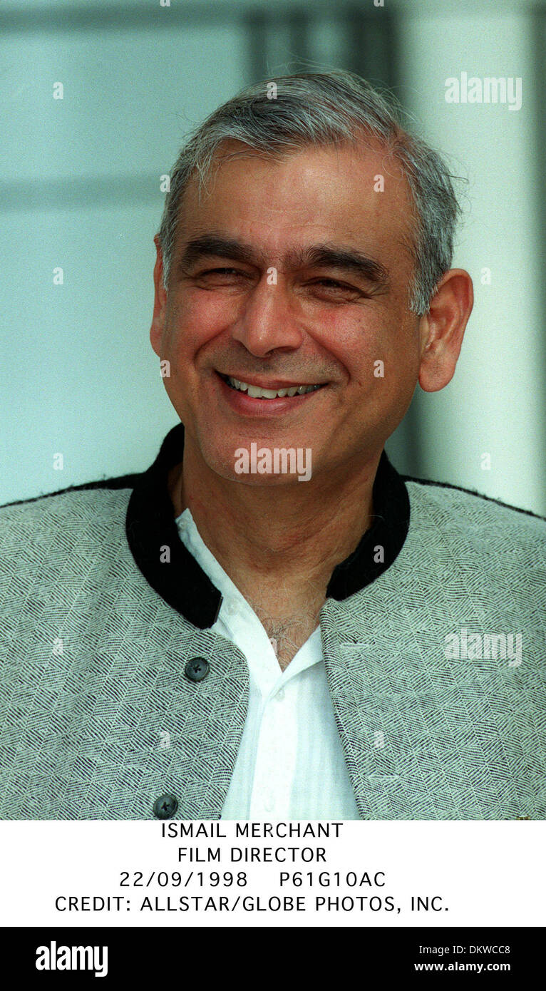 ISMAIL MERCHANT.FILM DIRECTOR.22/09/1998.P61G10AC Stock Photo - Alamy