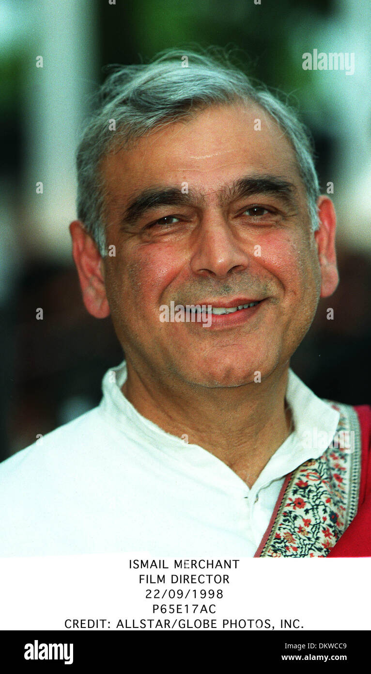 ISMAIL MERCHANT.FILM DIRECTOR.22/09/1998.P65E17AC Stock Photo - Alamy
