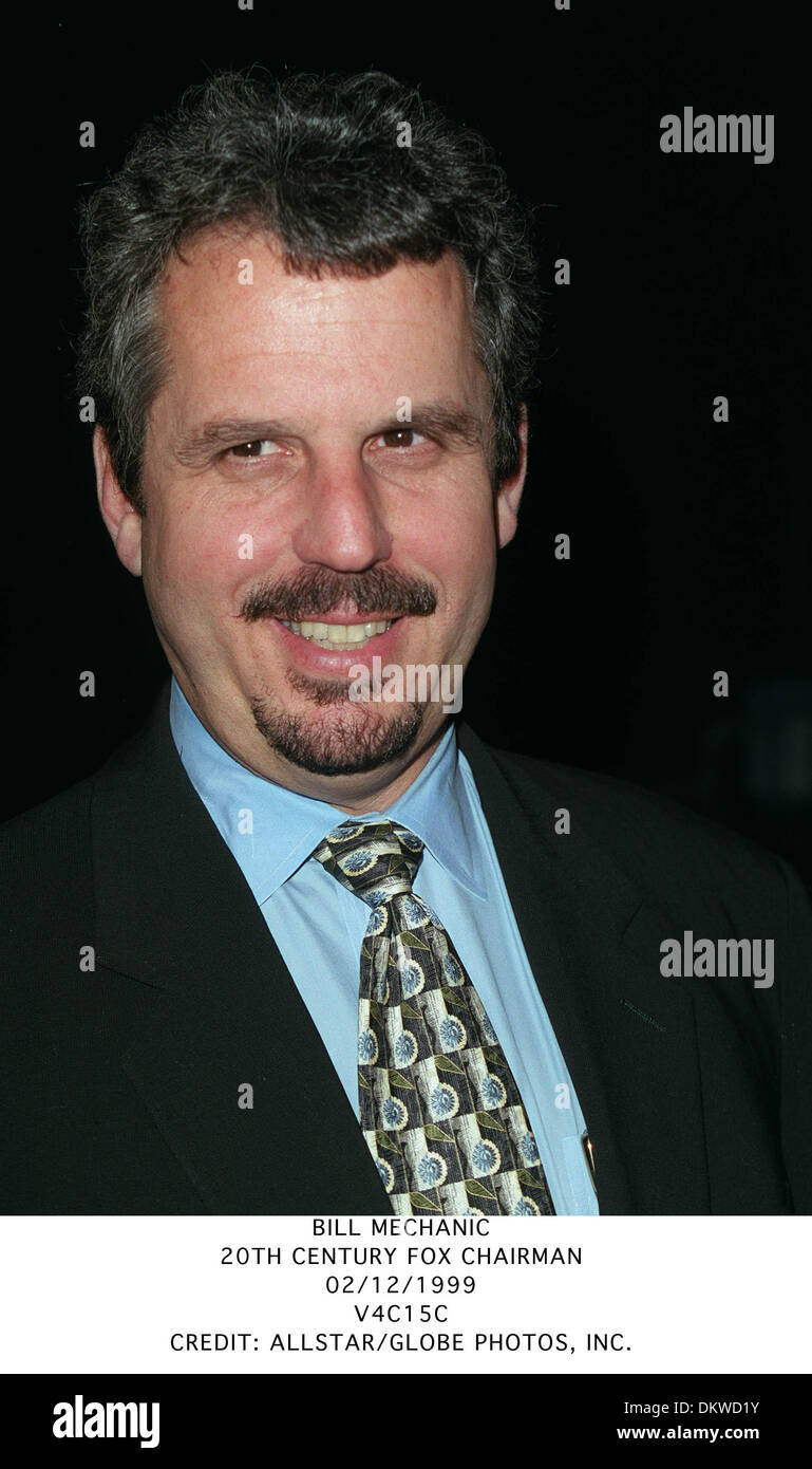 BILL MECHANIC.20TH CENTURY FOX CHAIRMAN.02/12/1999.V4C15C Stock Photo ...