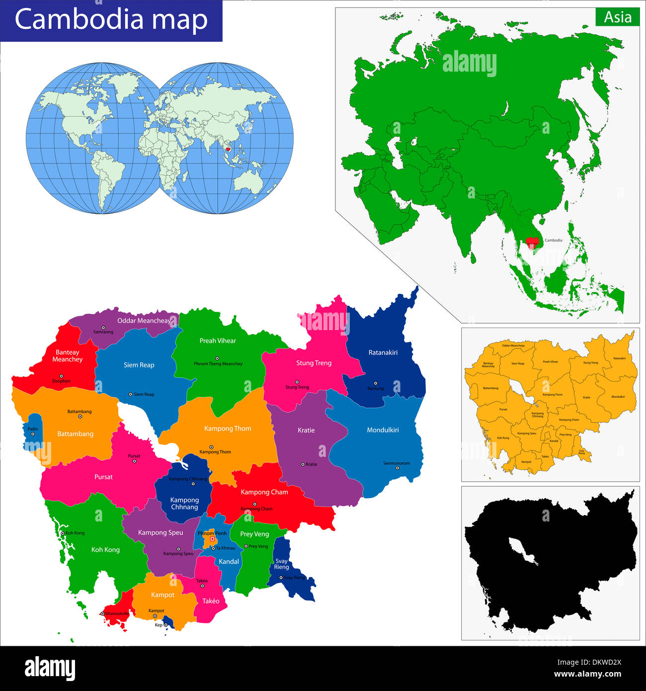 Khmer map hi-res stock photography and images - Alamy