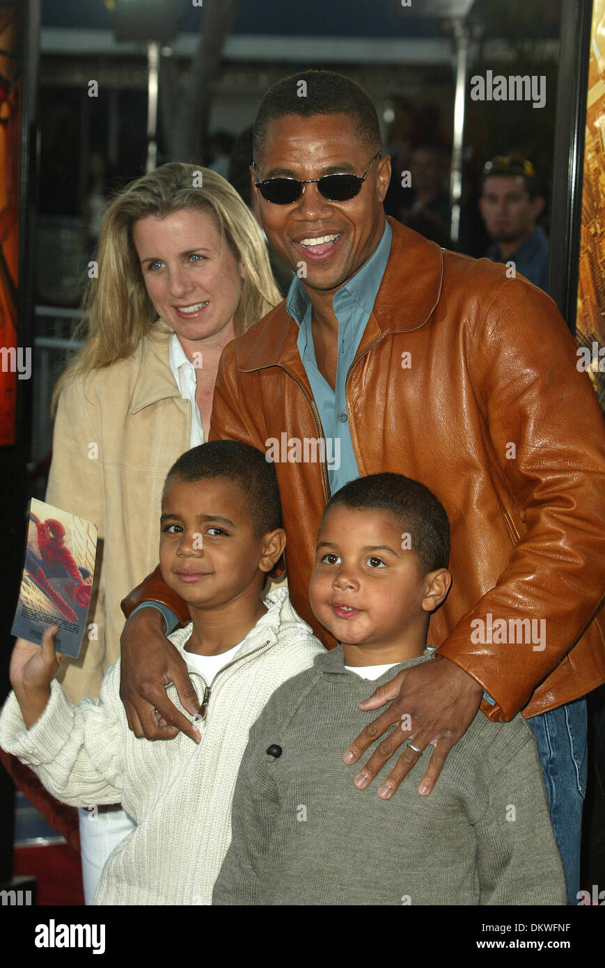 CUBA GOODING JNR, WIFE, & SONS.ACTOR & FAMILY.WESTWOOD, LOS ANGELES ...