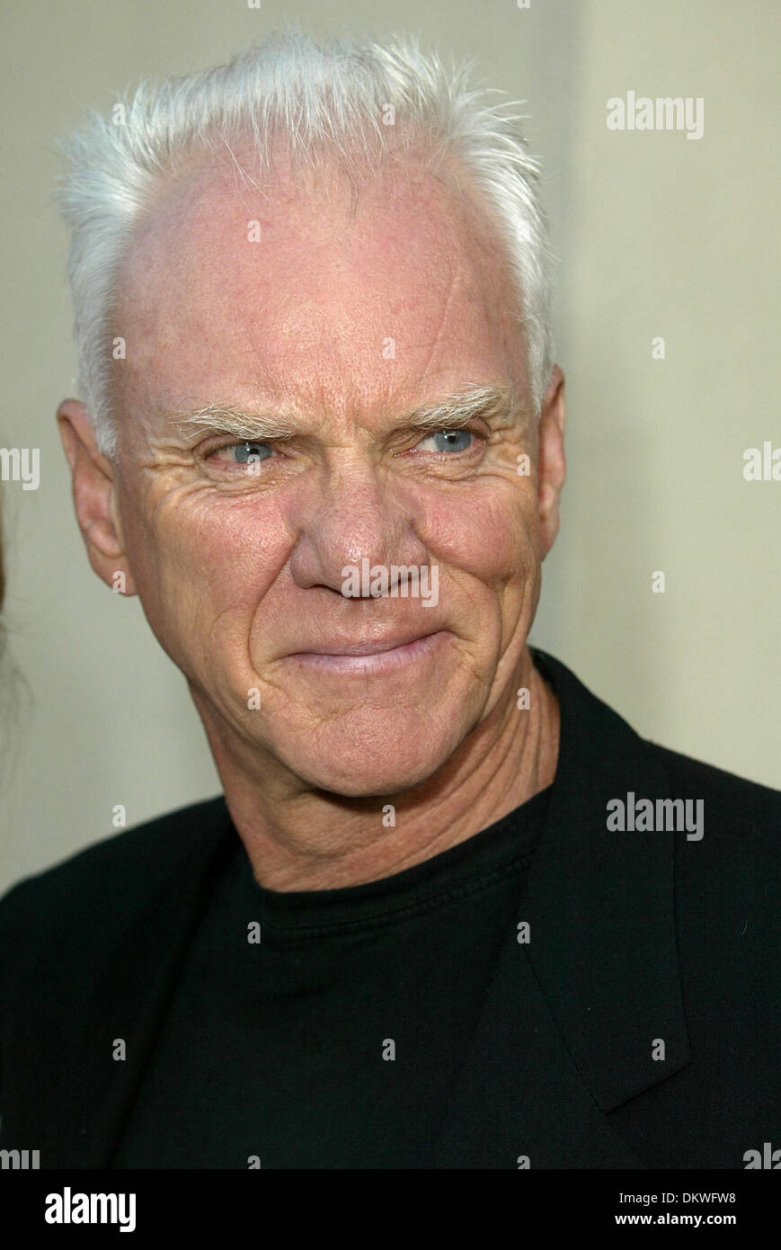 MALCOLM MCDOWELL.ACTOR.HOLLYWOOD, LOS ANGELES, USA.08/07/2002.LAB5822 ...