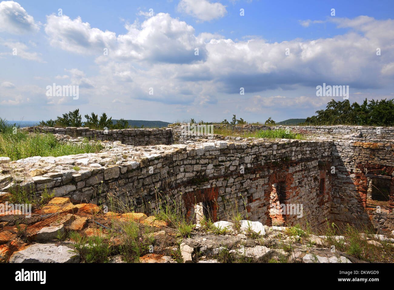 Medieval Ruins in Poland, Europe. Historical Marker. European ...