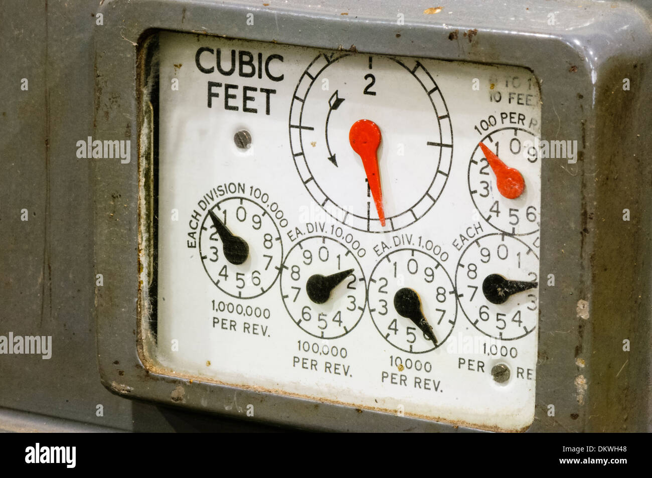 Old gas meter hi-res stock photography and images - Alamy