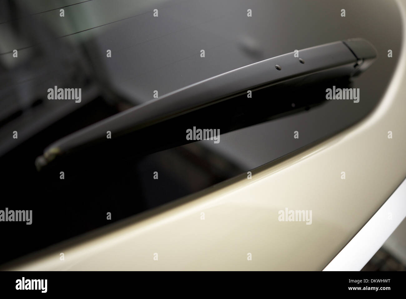 Rear Window Car Wiper Closeup. Car Parts Photo Collection Stock Photo ...