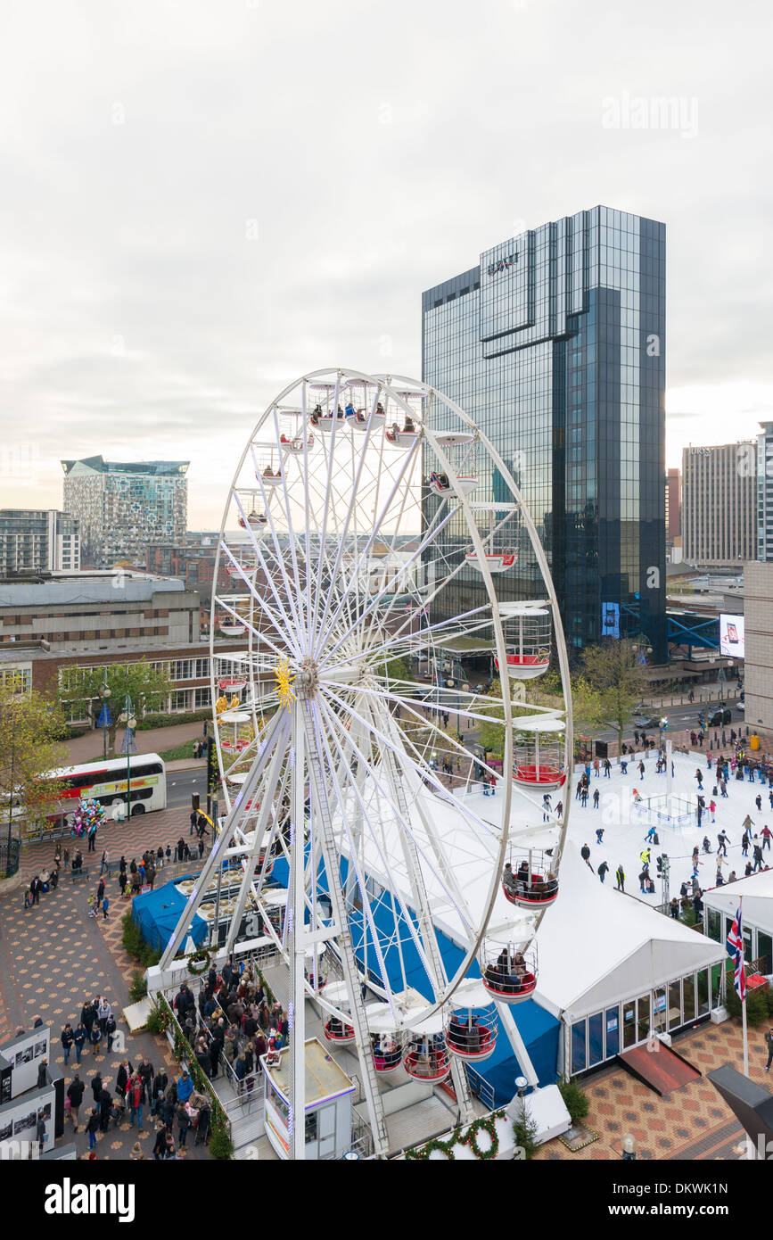 The ferris wheel and Hyatt Hotel, Centenary Square, Broad Street ...
