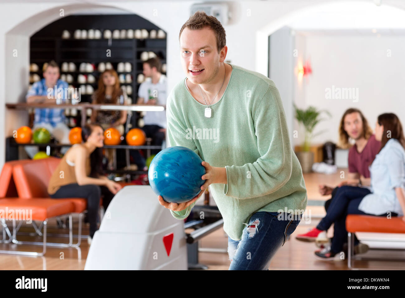 Indoor bowling alley hi-res stock photography and images - Alamy