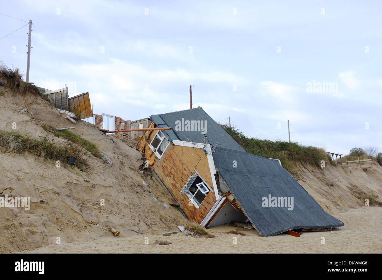 Hemsby house cliff hi-res stock photography and images - Alamy