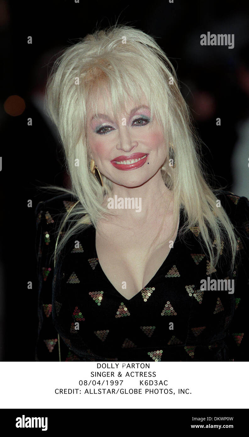 DOLLY PARTON.SINGER & ACTRESS.08/04/1997.K6D3AC Stock Photo - Alamy