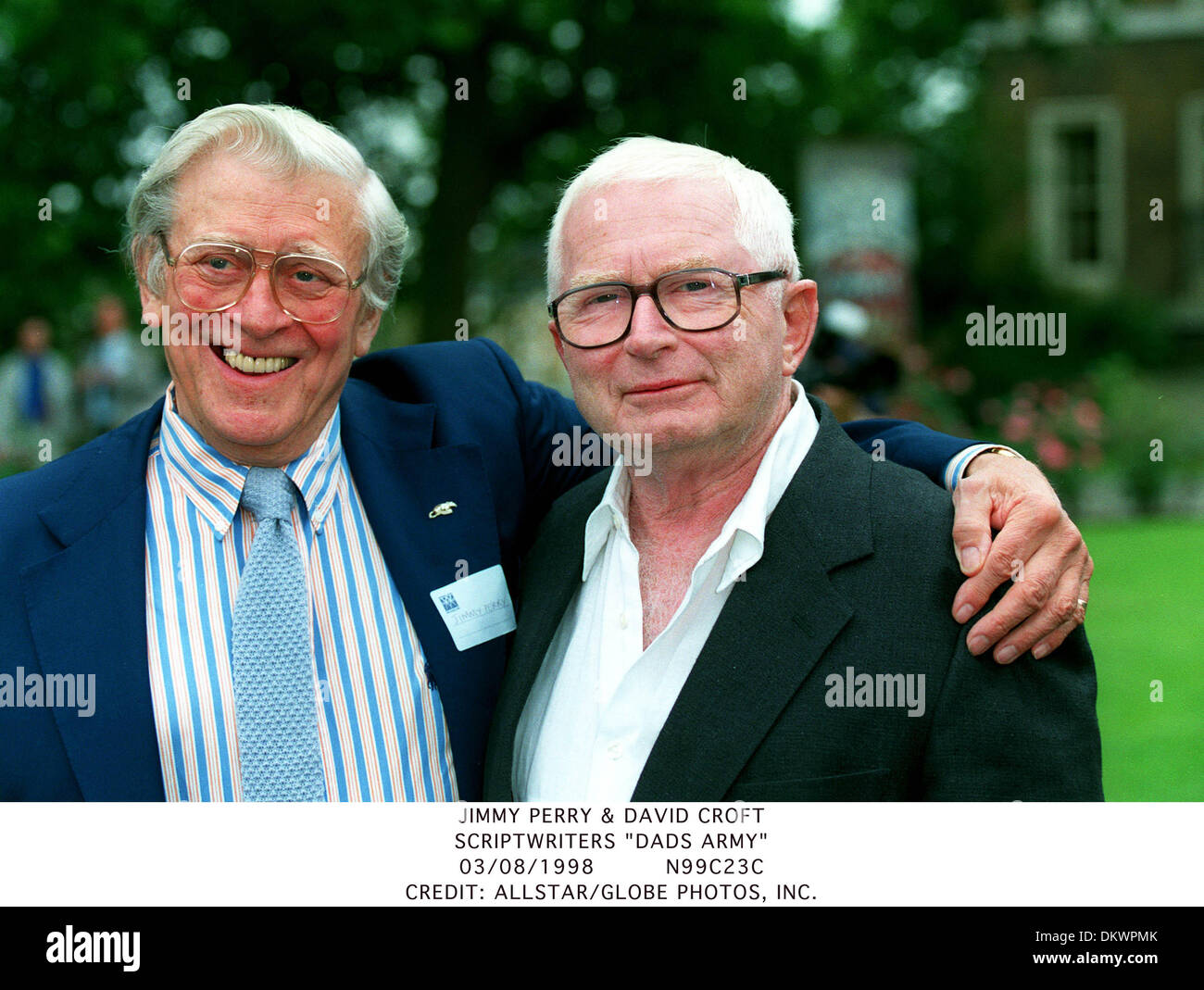 JIMMY PERRY & DAVID CROFT.SCRIPTWRITERS ''DADS ARMY''.03/08/1998 ...