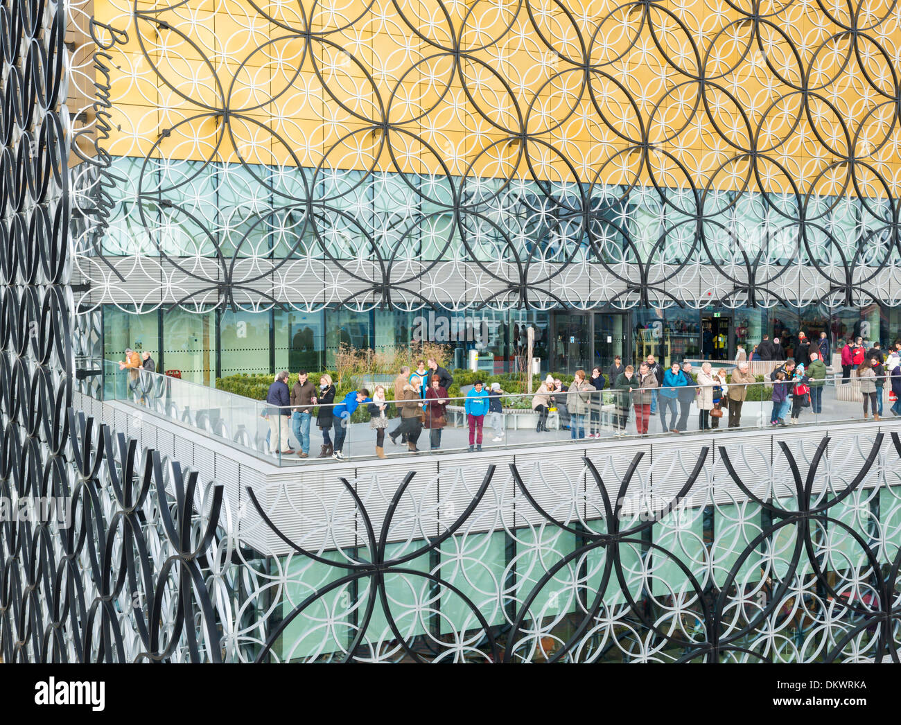 The terrace at the new Library of Birmingham, England Stock Photo - Alamy