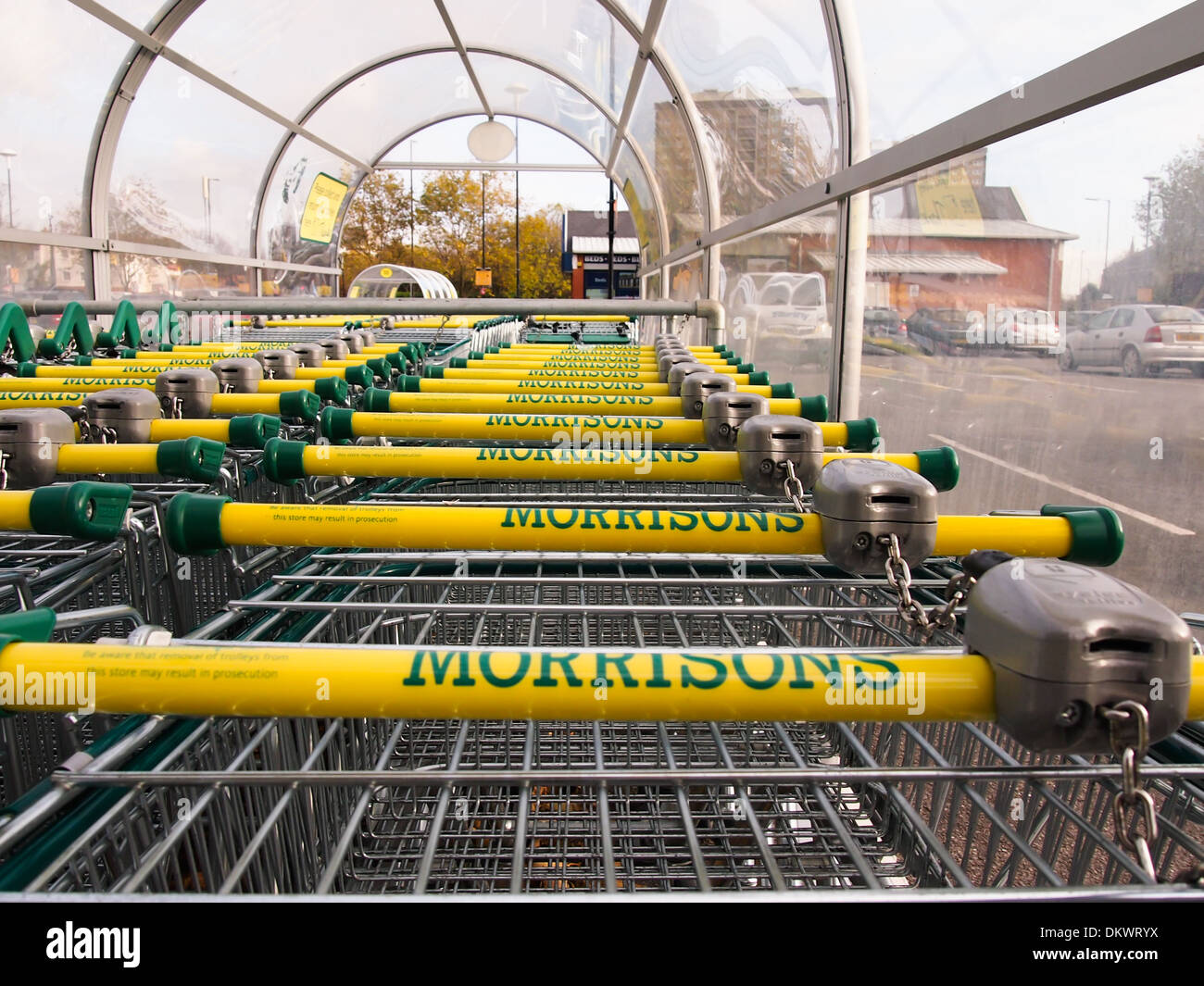 Supermarket trolley morrisons hi-res stock photography and images - Alamy