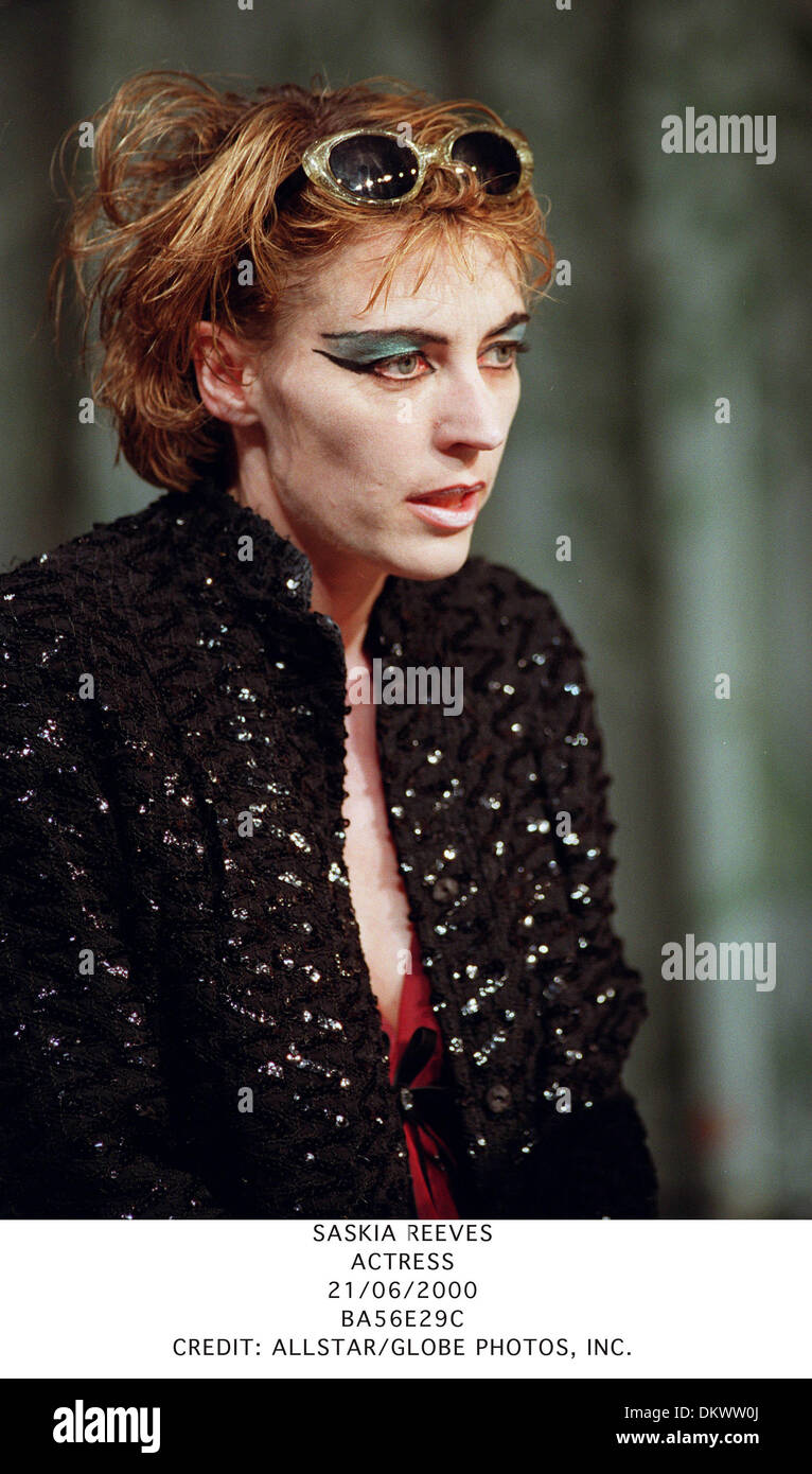 June 21, 2000 - SASKIA REEVES.ACTRESS.21/06/2000.BA56E29C.CREDIT:(Credit Image: © Globe Photos ...