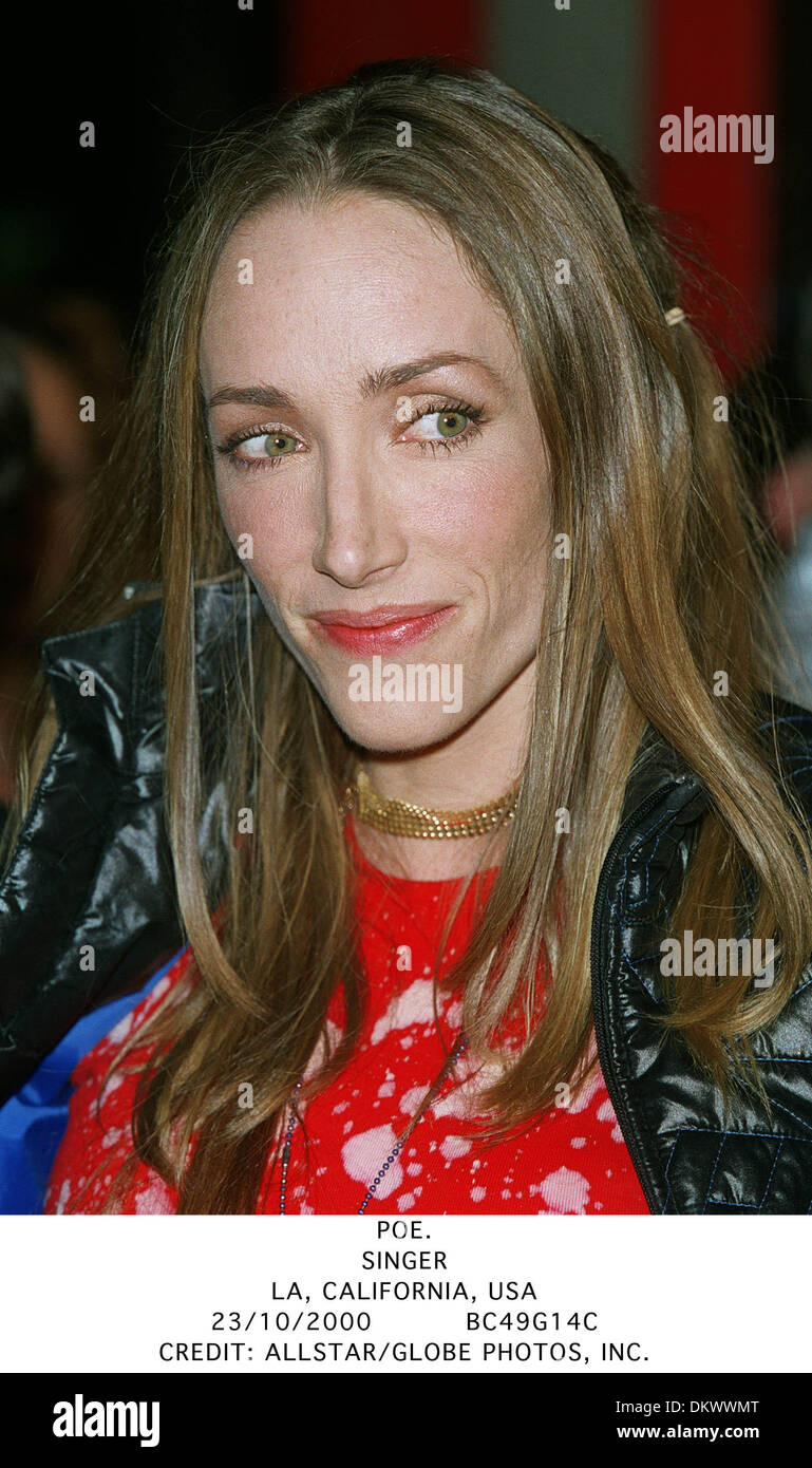 Oct. 23, 2000 - LA, CALIFORNIA, USA - POE..SINGER.LA, CALIFORNIA, USA ...