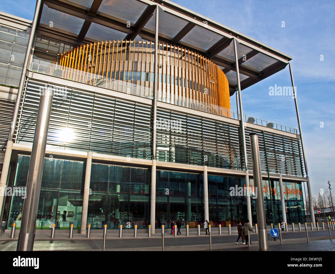 View of the Wembley Library at the Brent Civic Centre, Wembley, London ...