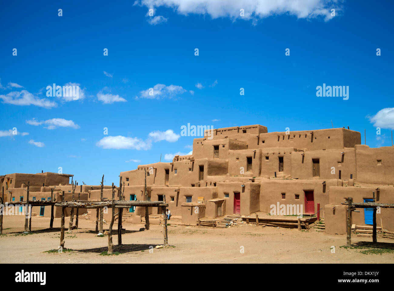Taos, building, pueblo, USA, United States, America, New Mexico Stock ...