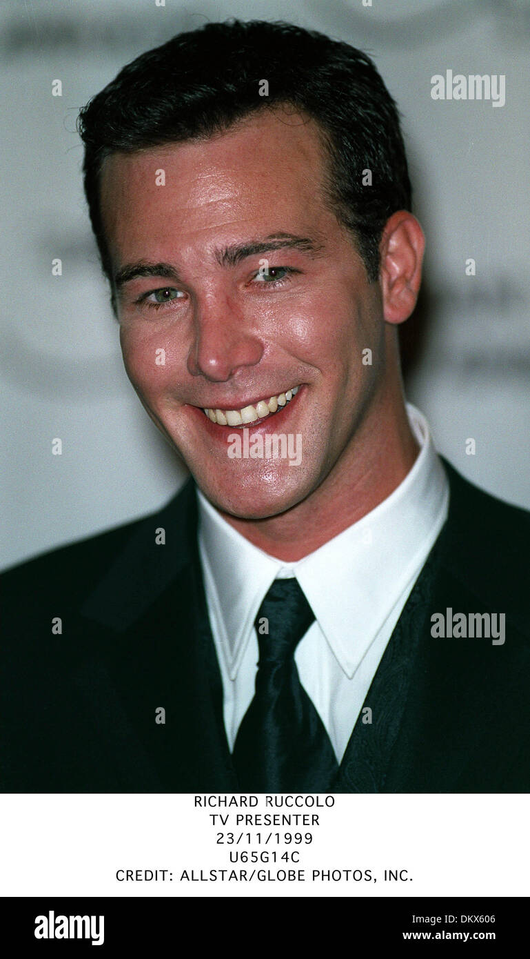 RICHARD RUCCOLO.TV PRESENTER.23/11/1999.U65G14C Stock Photo - Alamy