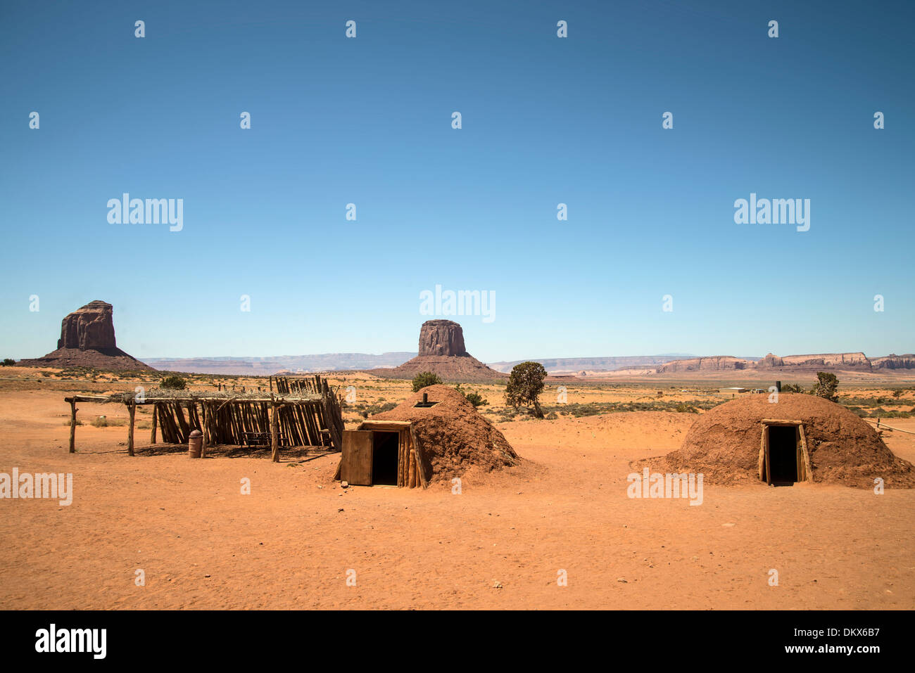 Hogan, hut, monument valley, USA, United States, America, Arizona ...