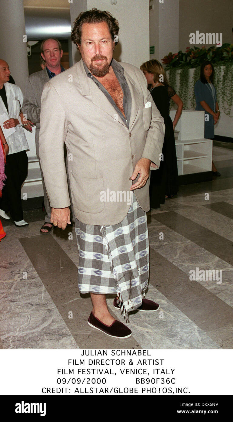 Sept. 9, 2000 - FILM FESTIVAL, VENICE, ITALY - JULIAN SCHNABEL.FILM ...
