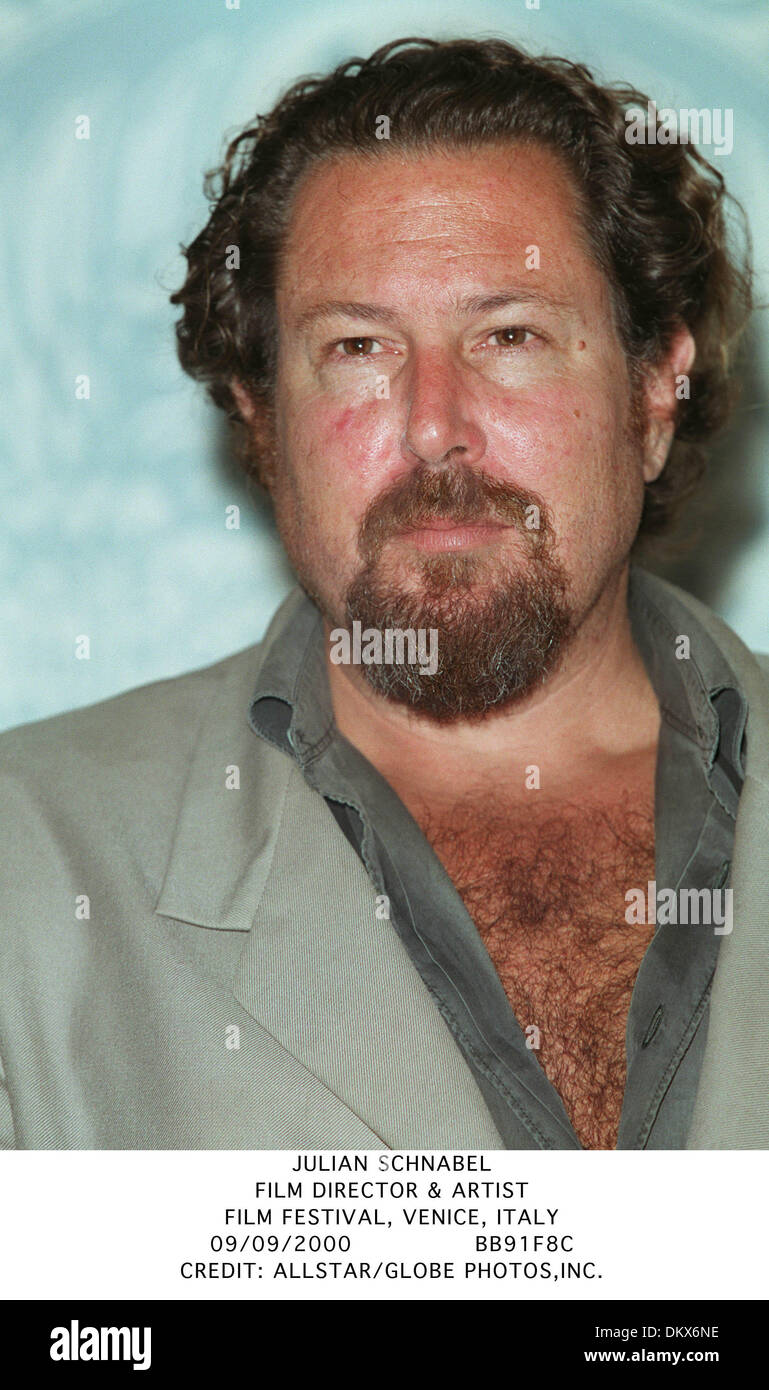 Sept. 9, 2000 - FILM FESTIVAL, VENICE, ITALY - JULIAN SCHNABEL.FILM ...