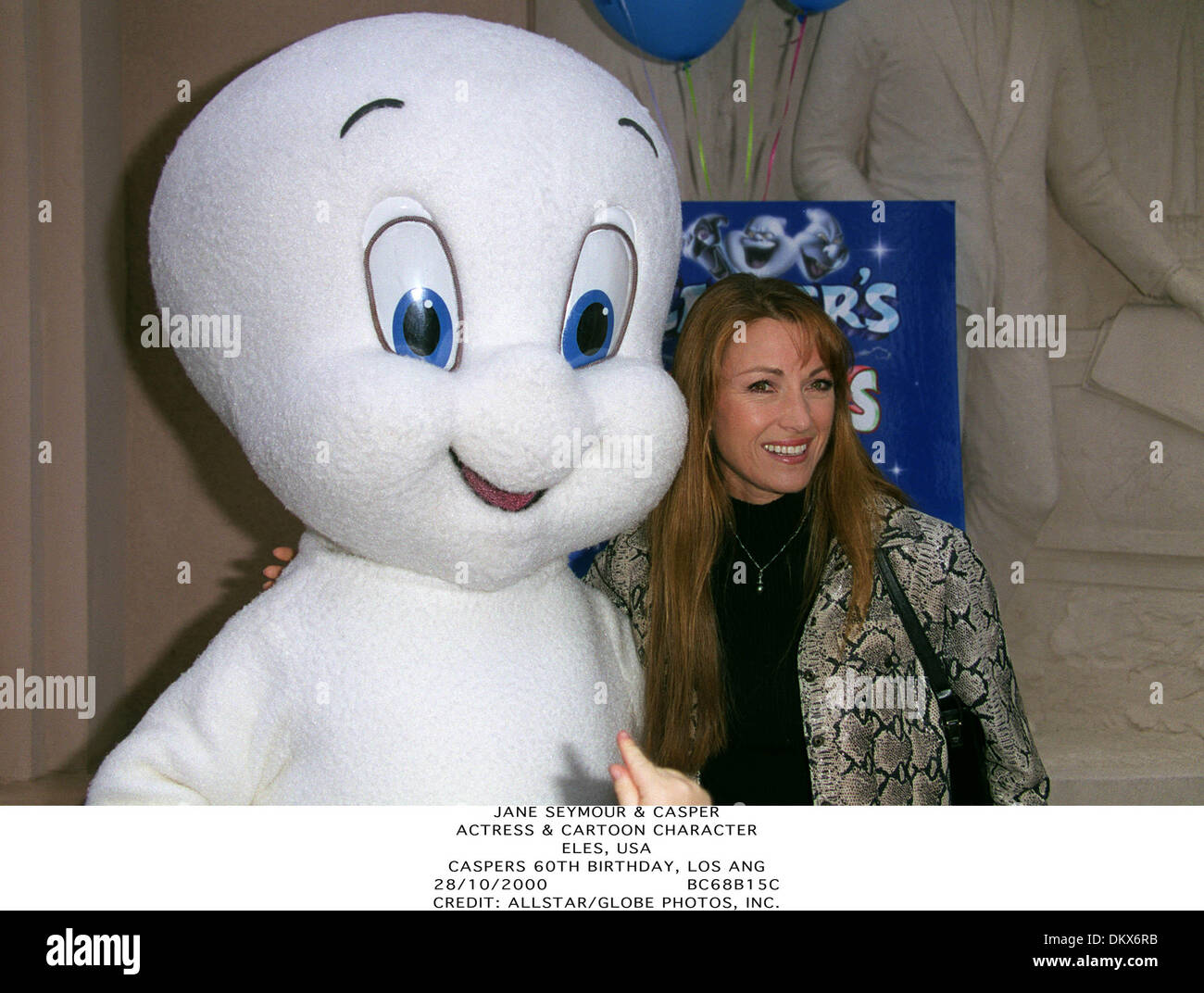 Oct. 28, 2000 - CASPERS 60TH BIRTHDAY, LOS ANG - JANE SEYMOUR & CASPER ...